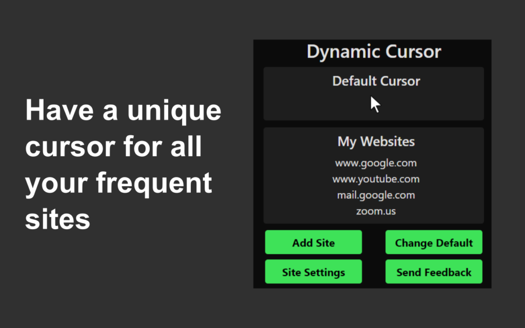 Dynamic Cursors